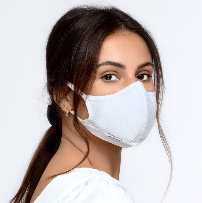 White Mesh HALOmask | Breathable Nanofiber Face Mask - HALOLIFE