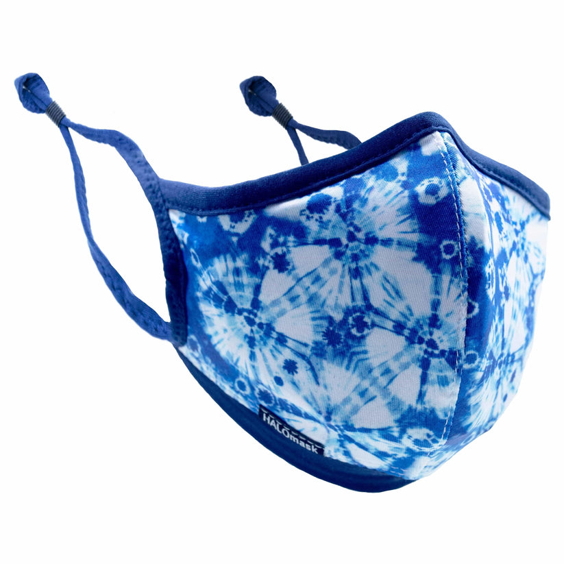Indigo Tie Dye HALOmask | Reusable Nanofiber Face Mask – HALOLIFE
