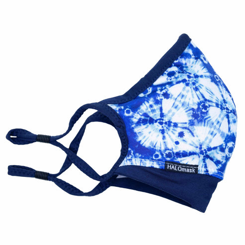 Indigo Tie Dye HALOmask | Reusable Nanofiber Face Mask – HALOLIFE